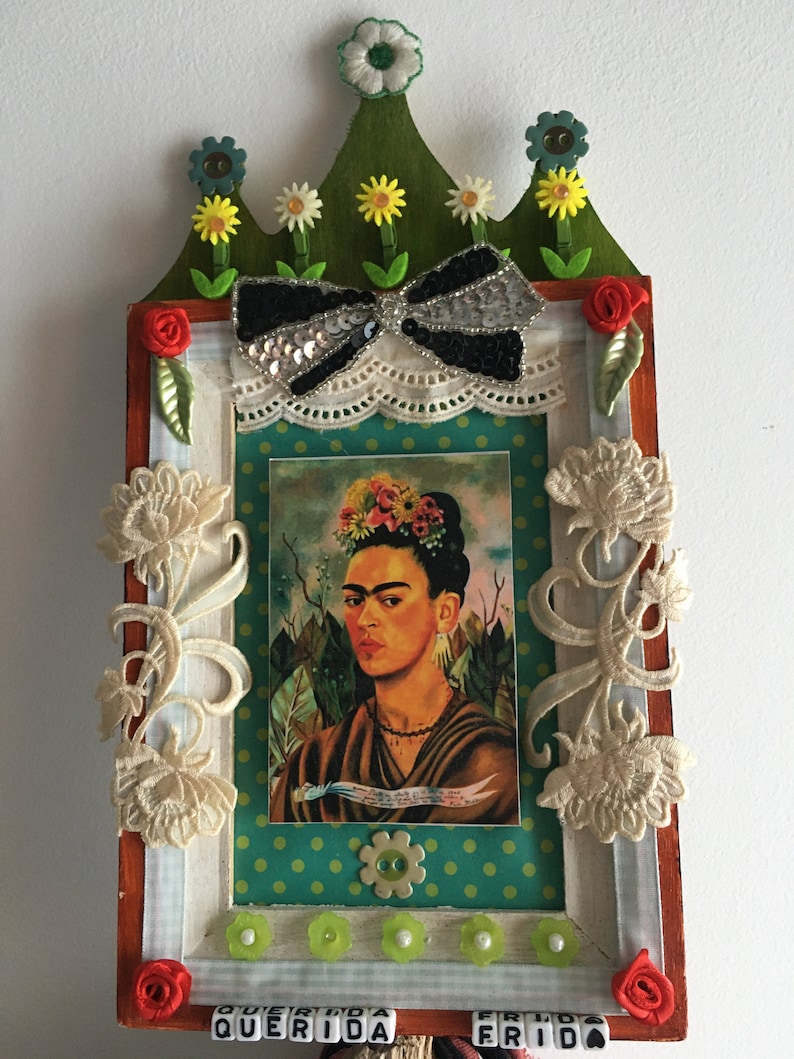 Handmade Wall Niche Frame With Frida Kahlo Photo Pop Art Inspired - Etsy