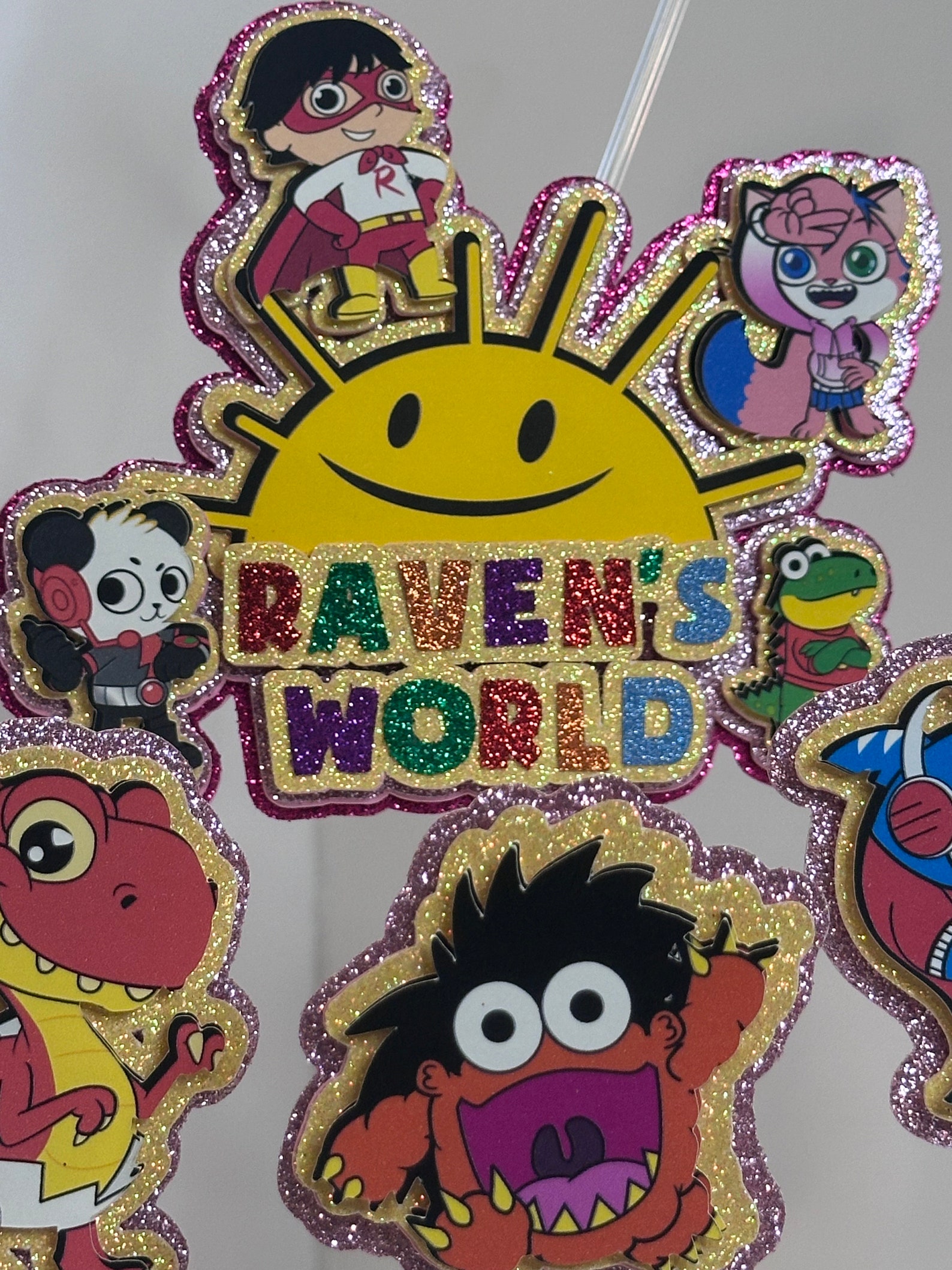 Custom Kids Birthday Cake Topper: Ryan's World Theme - Etsy