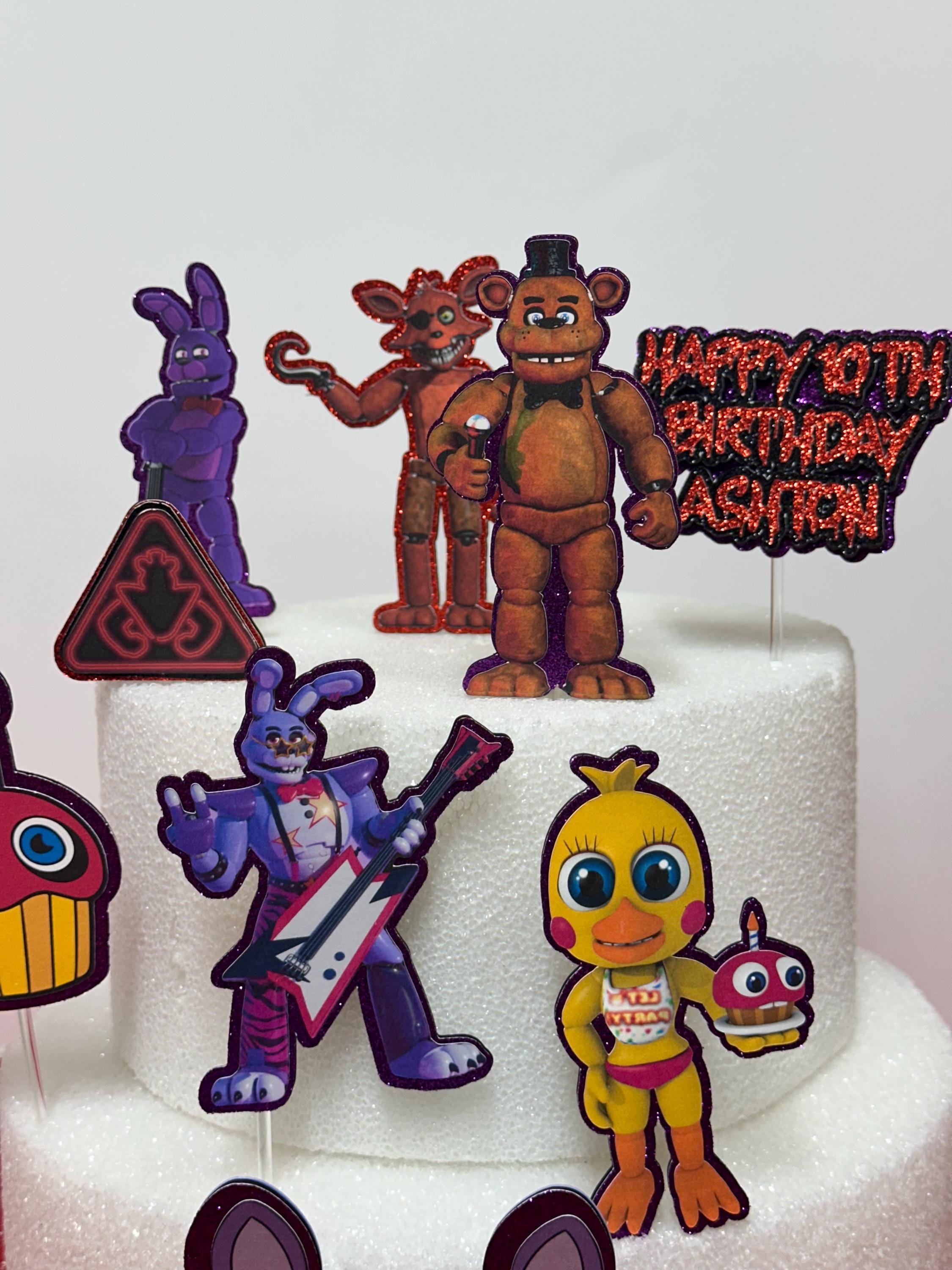 FNAF Cake, Bonnie Cake Topper, FNAF Birthday Cake, Security Breach ...