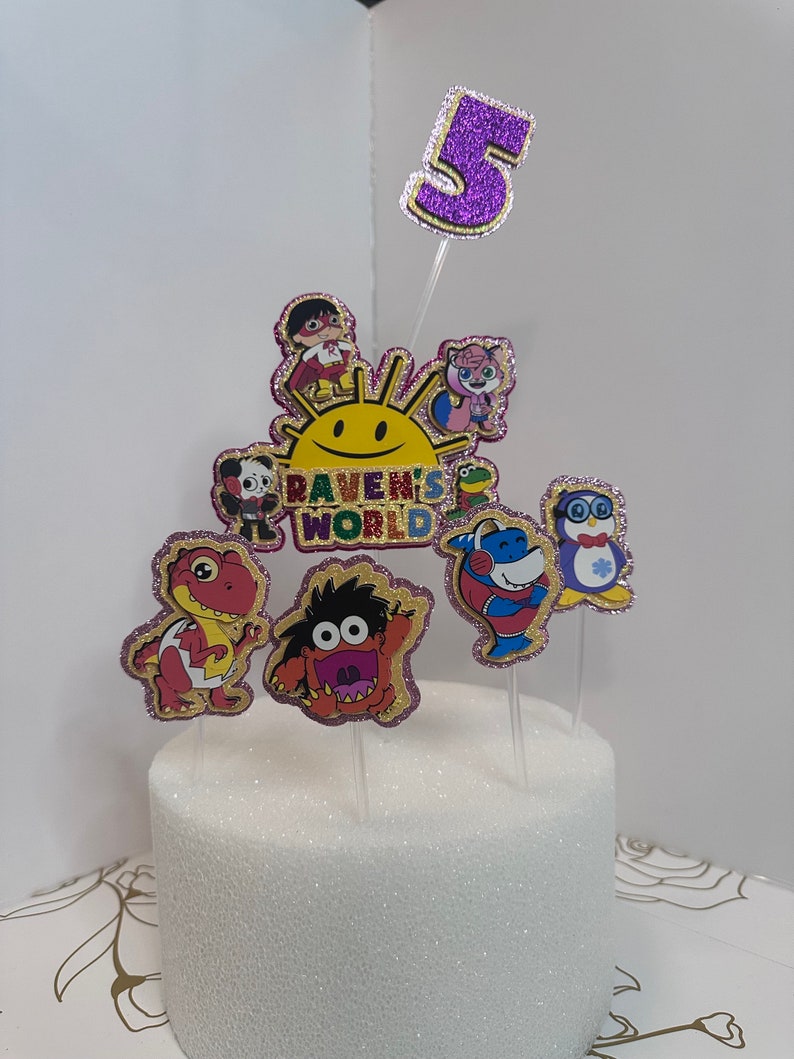 Custom Kids Birthday Cake Topper: Ryan's World Theme - Etsy