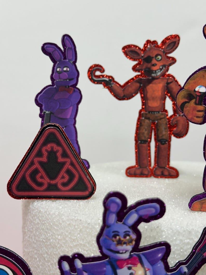 FNAF Cake, Bonnie Cake Topper, FNAF Birthday Cake, Security Breach ...