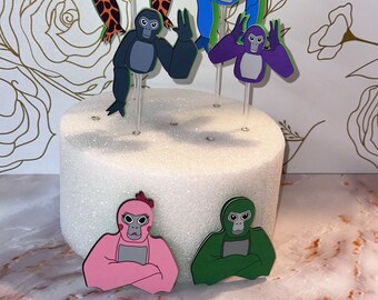 Gorilla Tag Cake Topper, Gorilla Tag Cake, Gtag Cake, Gorilla Tag ...