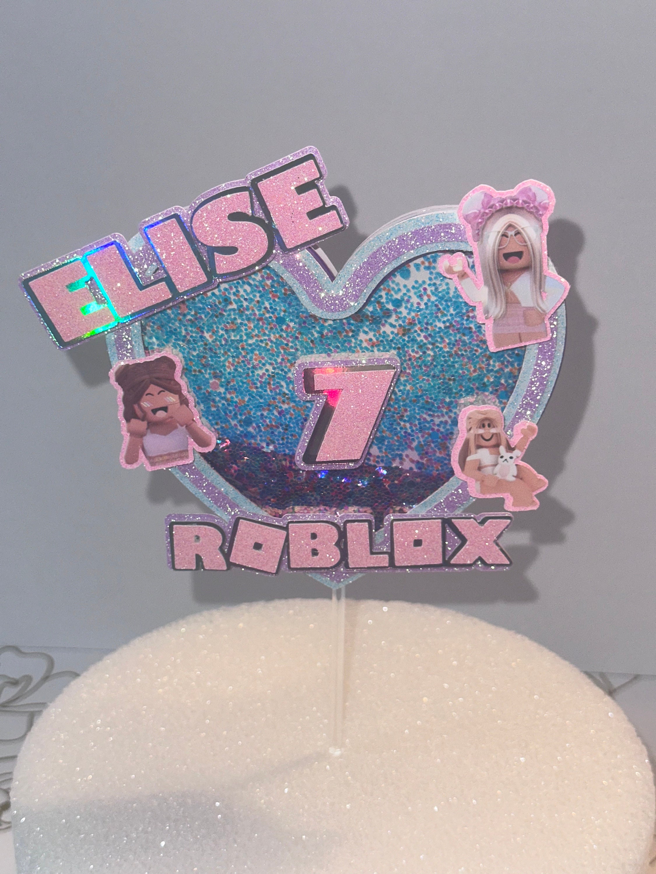 Custom Roblox Cake Topper: Bloxberg Birthday Party Decoration, Girls ...