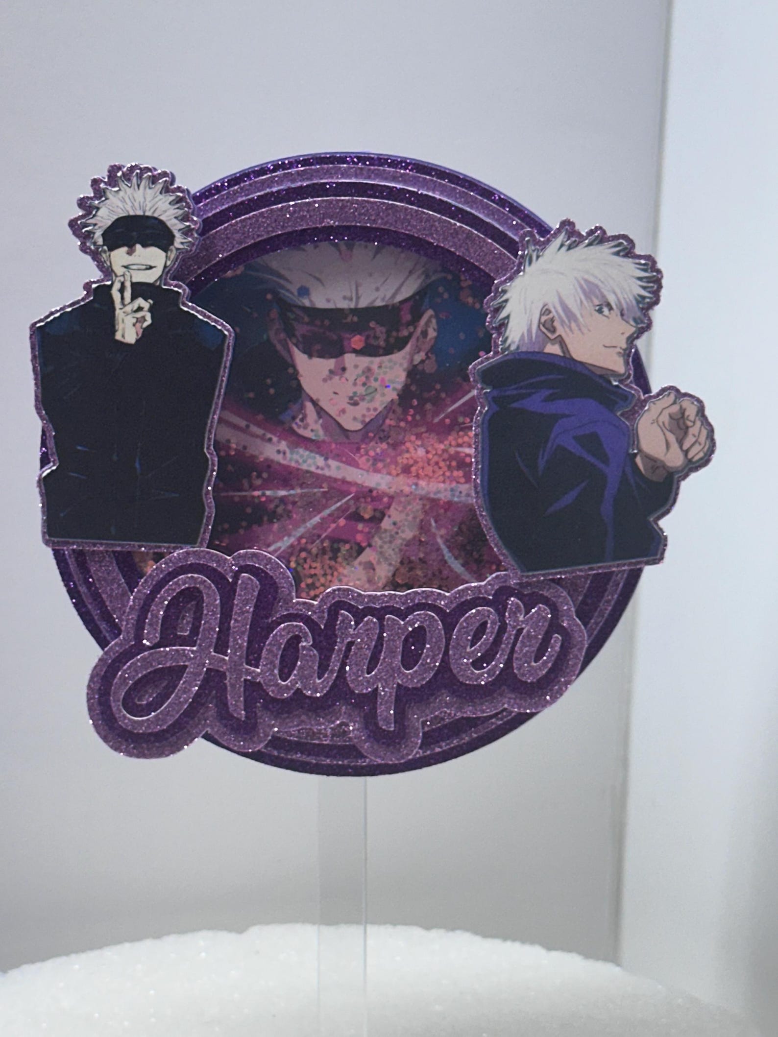 Satoru Gojo Anime Cake Topper: Custom Birthday Party Decor - Etsy