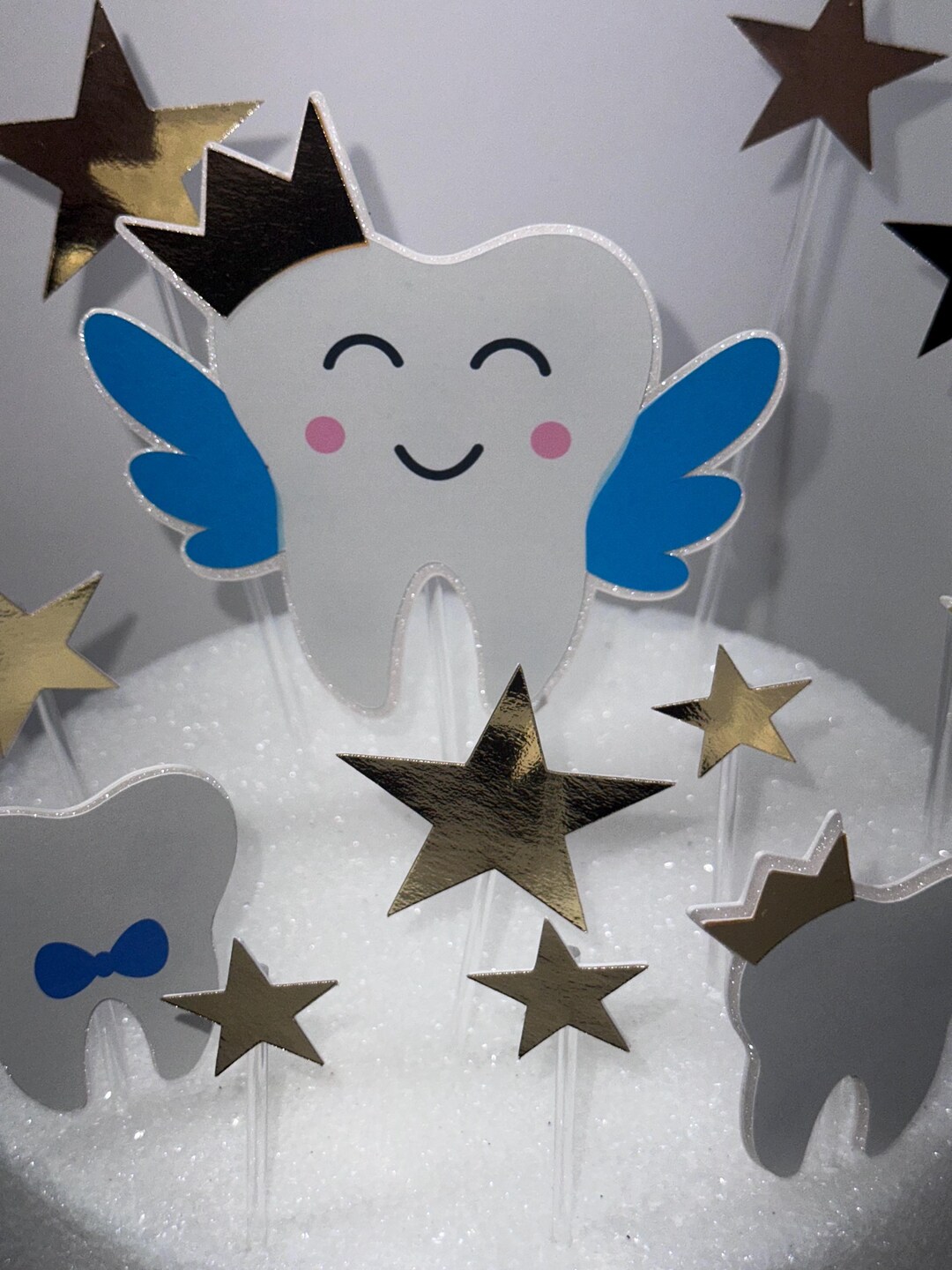 Tooth Fairy Cake,tooth Cake Topper, Tooth Birthday Cake, Tooth Birthday ...