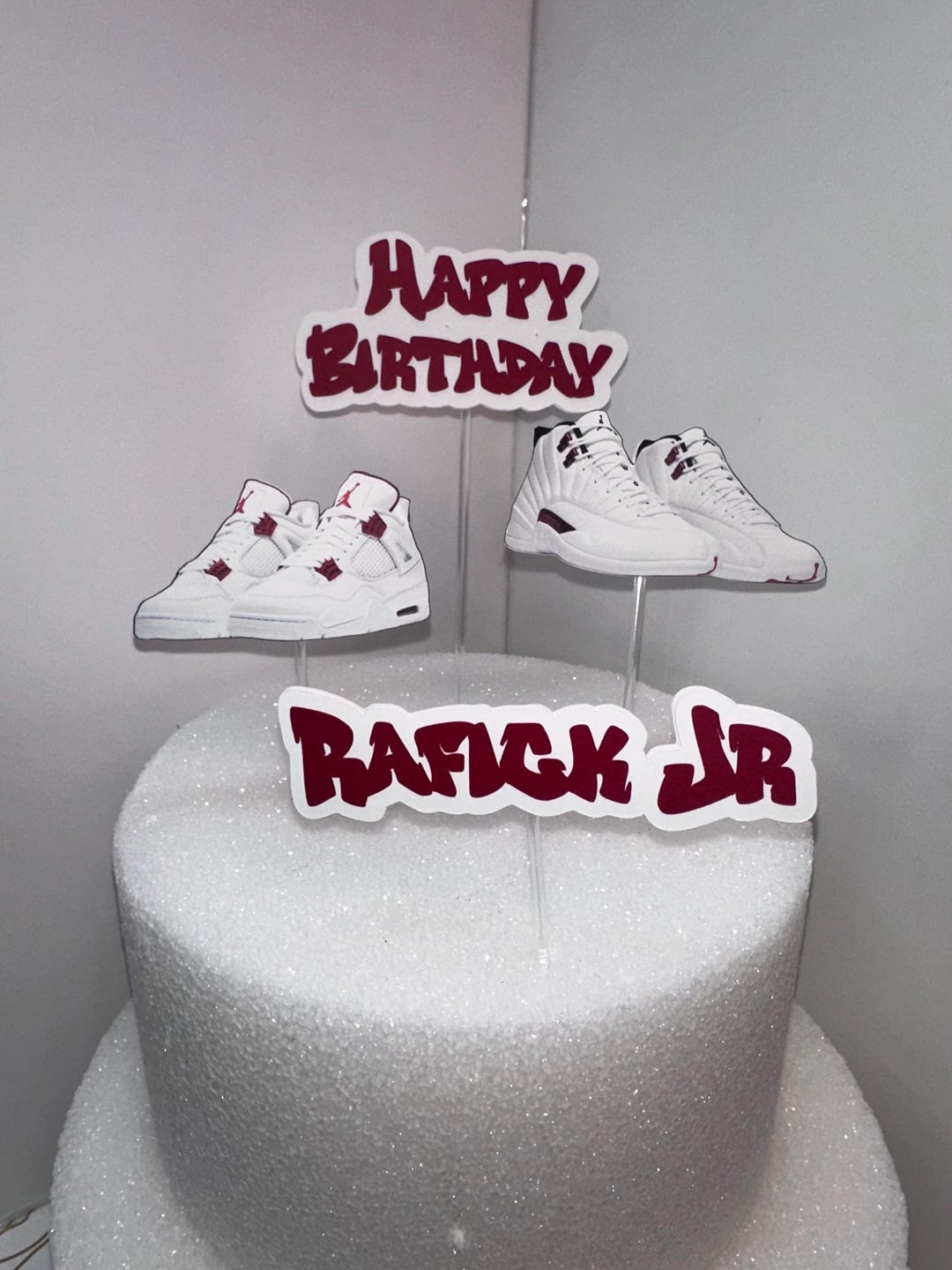 Sneaker Cake Topper: Custom Jordan Birthday Party Decor - Etsy