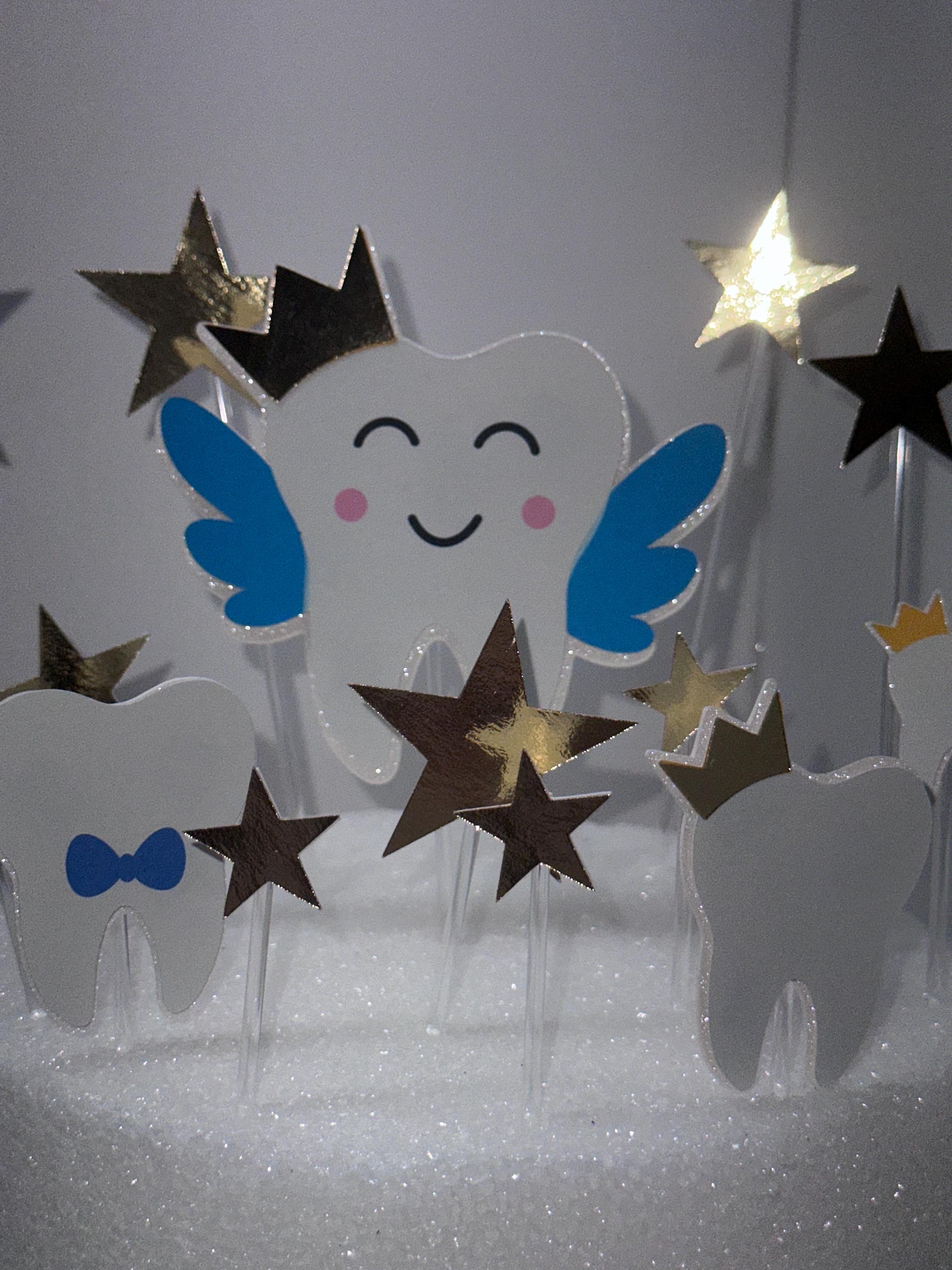 Custom Tooth Fairy Cake Topper: First Tooth Celebration - Etsy