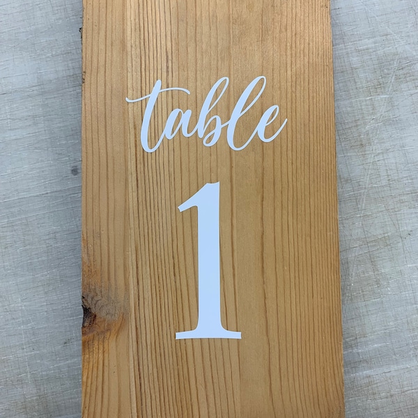 Gold Wedding Table Number Stickers - Etsy