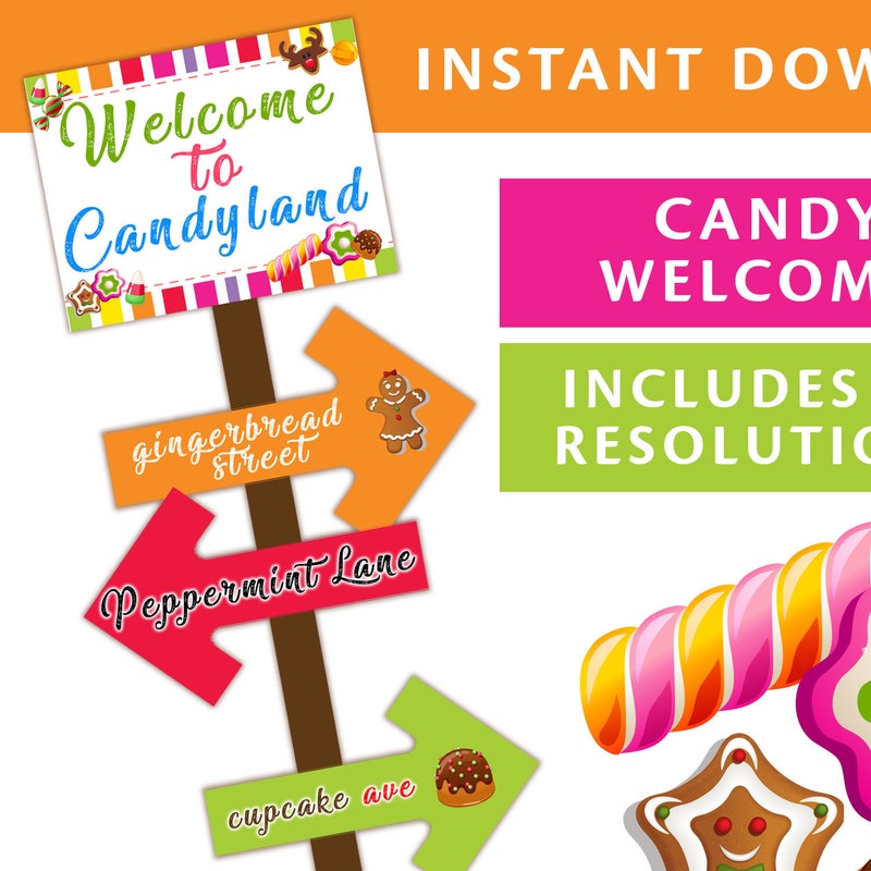 Welcome to Candyland Sign - Etsy
