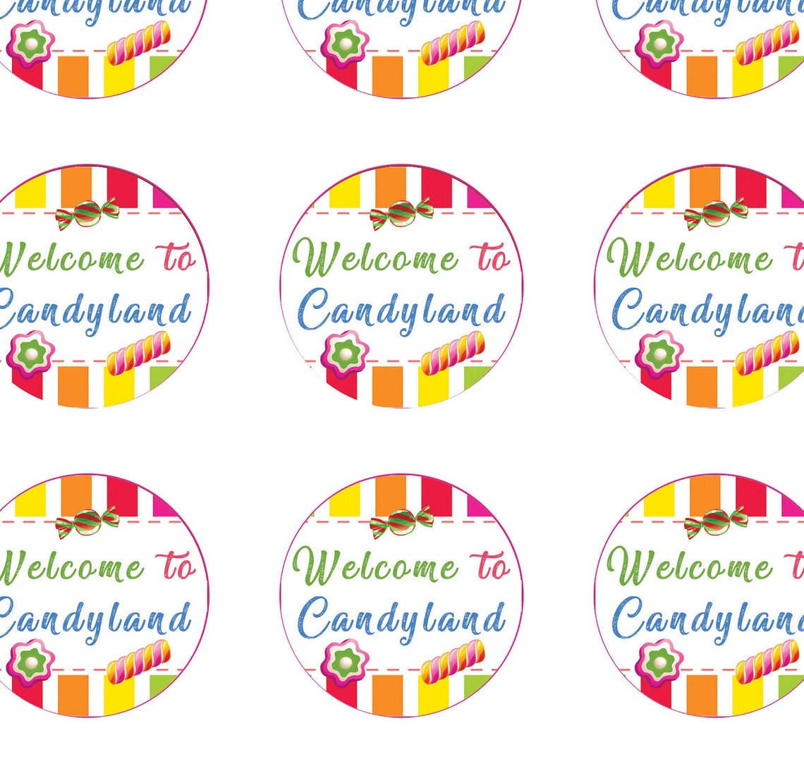 PRINTABLE Candyland // Instant Download // Candyland Candy // 12 ...