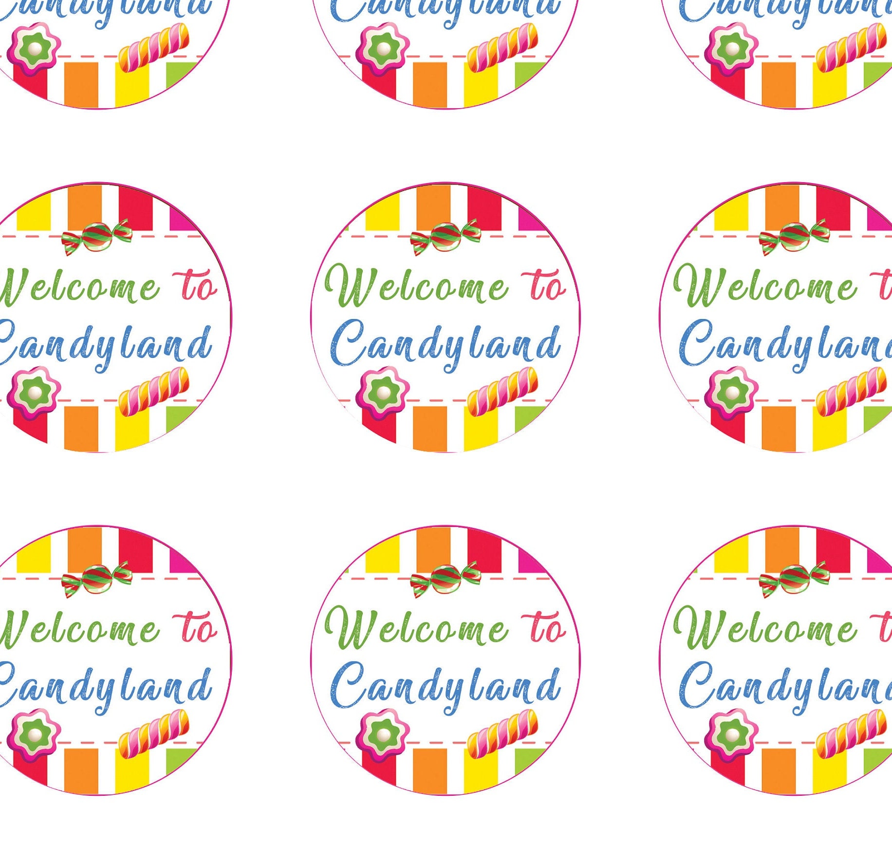 PRINTABLE Candyland // Instant Download // Candyland Candy // 12 ...