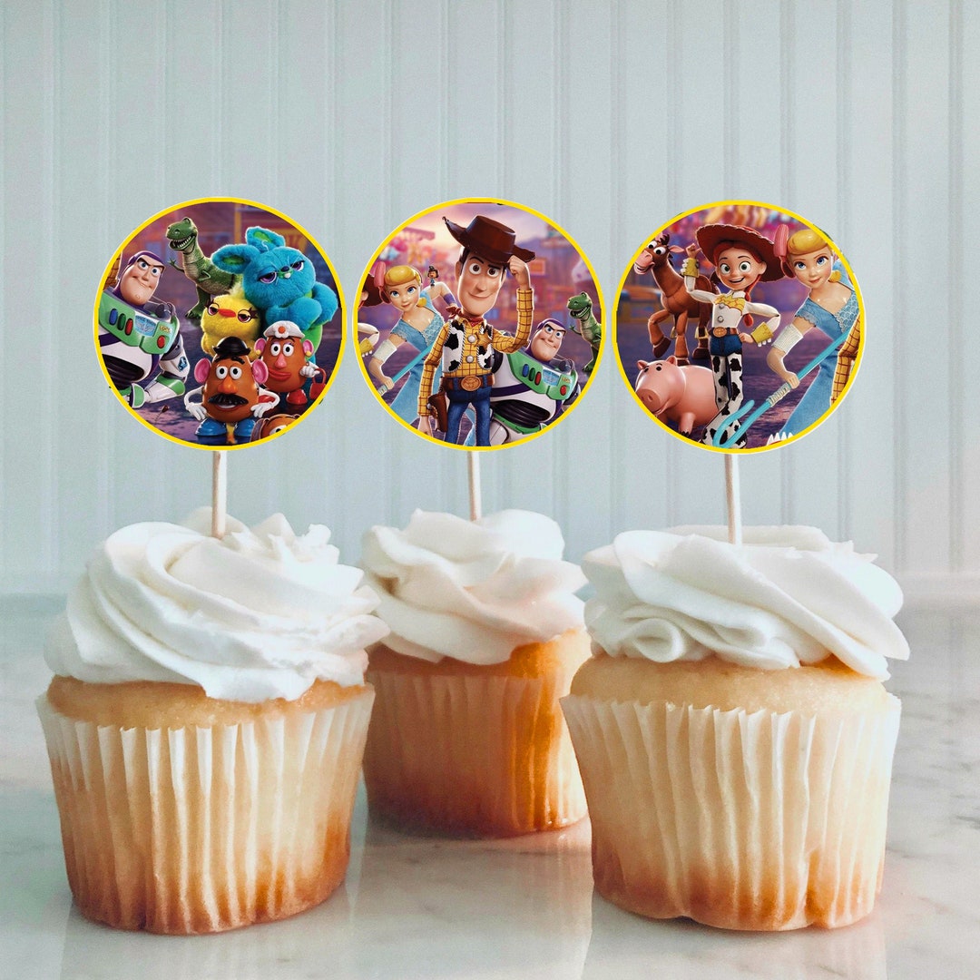 12 Cupcake Toppers - Toy Story Theme! Printable 8.5x11 - Etsy