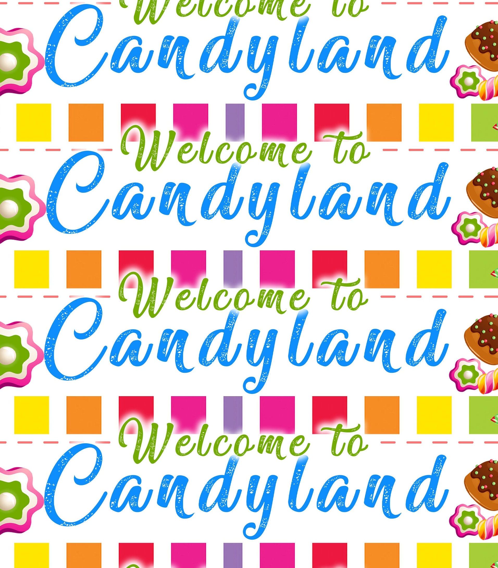 PRINTABLE Instant Download // Candyland // Water Bottle Labels - Etsy