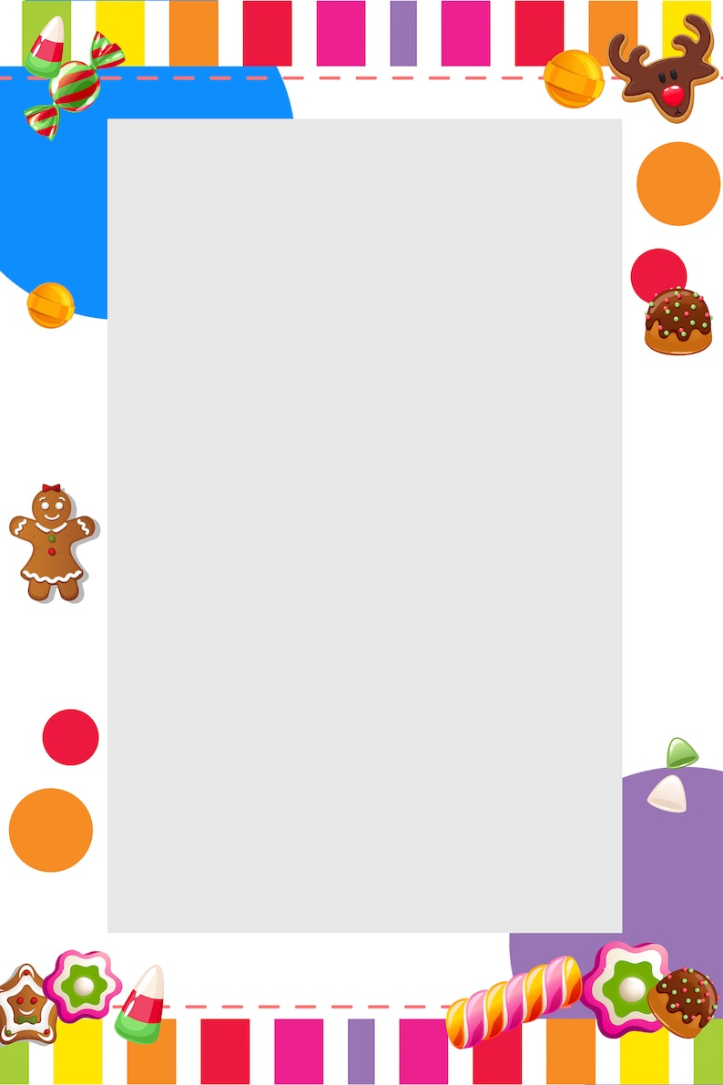 PRINTABLE Instant Download // Candyland Theme Photo Booth 20x30 Frame ...
