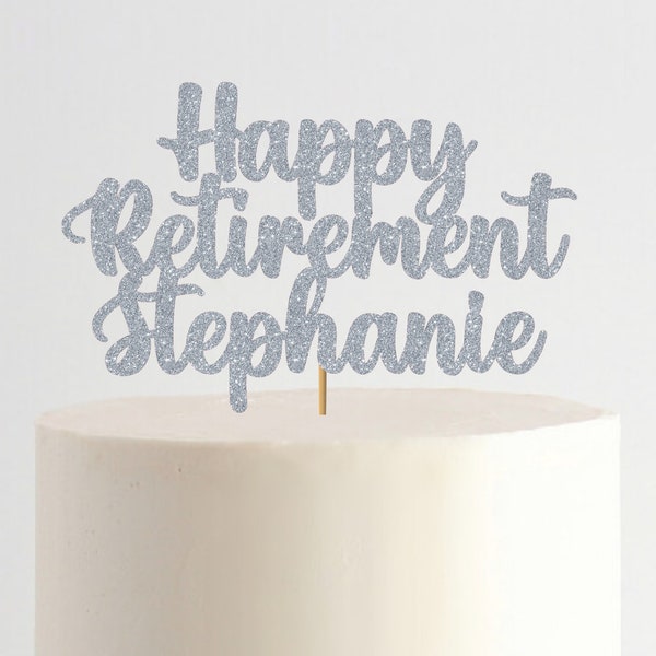 Retirement Cake Topper - Etsy