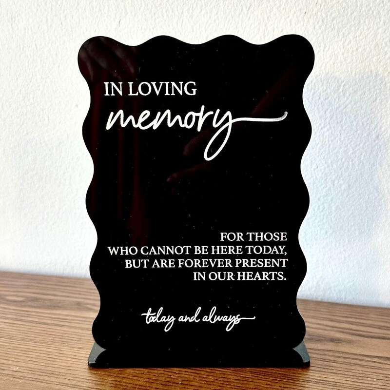 In Loving Memory Sign - Etsy