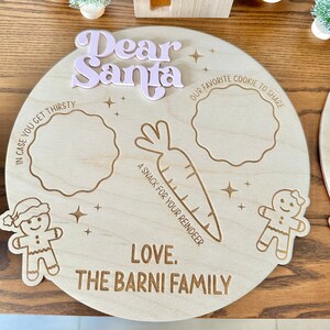 Dear Santa Snack Tray, Milk and Cookies Tray, Christmas Eve Tray, Kid’s ...