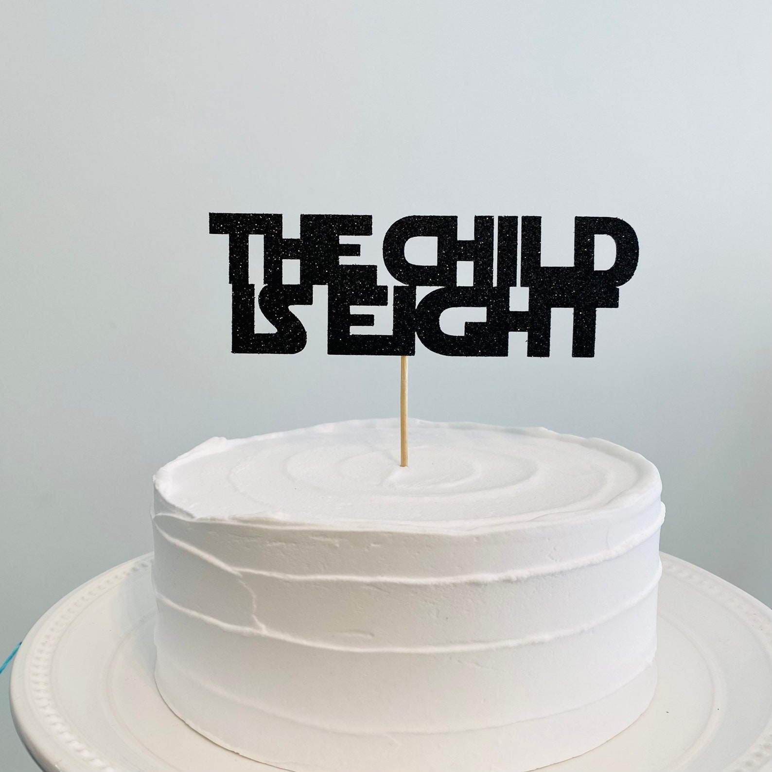 The Child is Two Cake Topper Star Wars Theme Birthday Party | Etsy