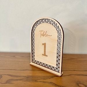 Rattan Bar Menu Sign, Rattan Table Numbers, Boho Wedding, Wedding Wood ...