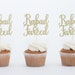 Custom Text Cupcake Topper, Set of 12 Cupcake Toppers, Personalized ...