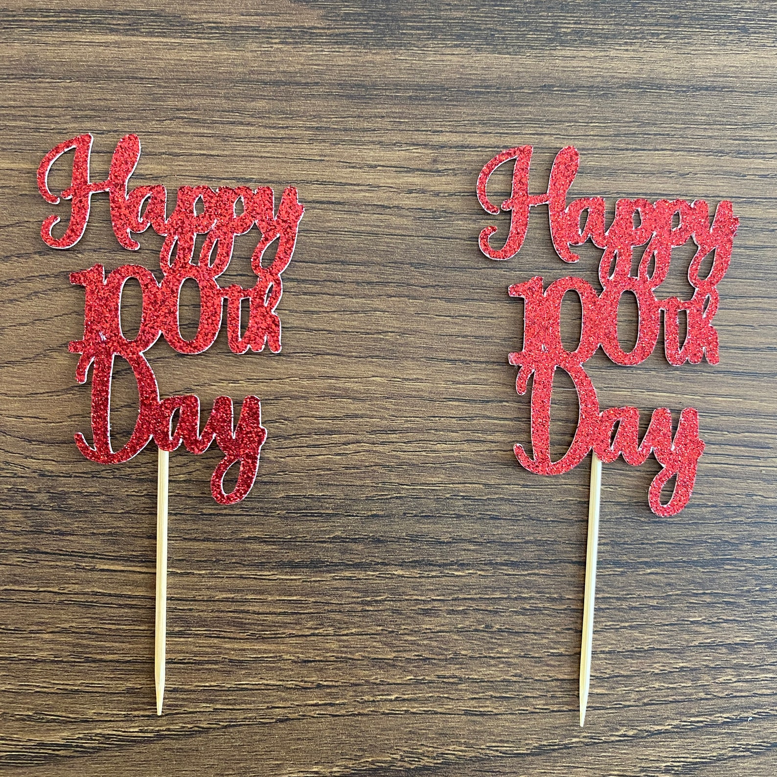 Custom Text Cupcake Topper Set of 12 Cupcake Toppers - Etsy UK