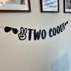 Two Cool Banner, Two Cool Party Decoration, Second Birthday Party, 2nd ...