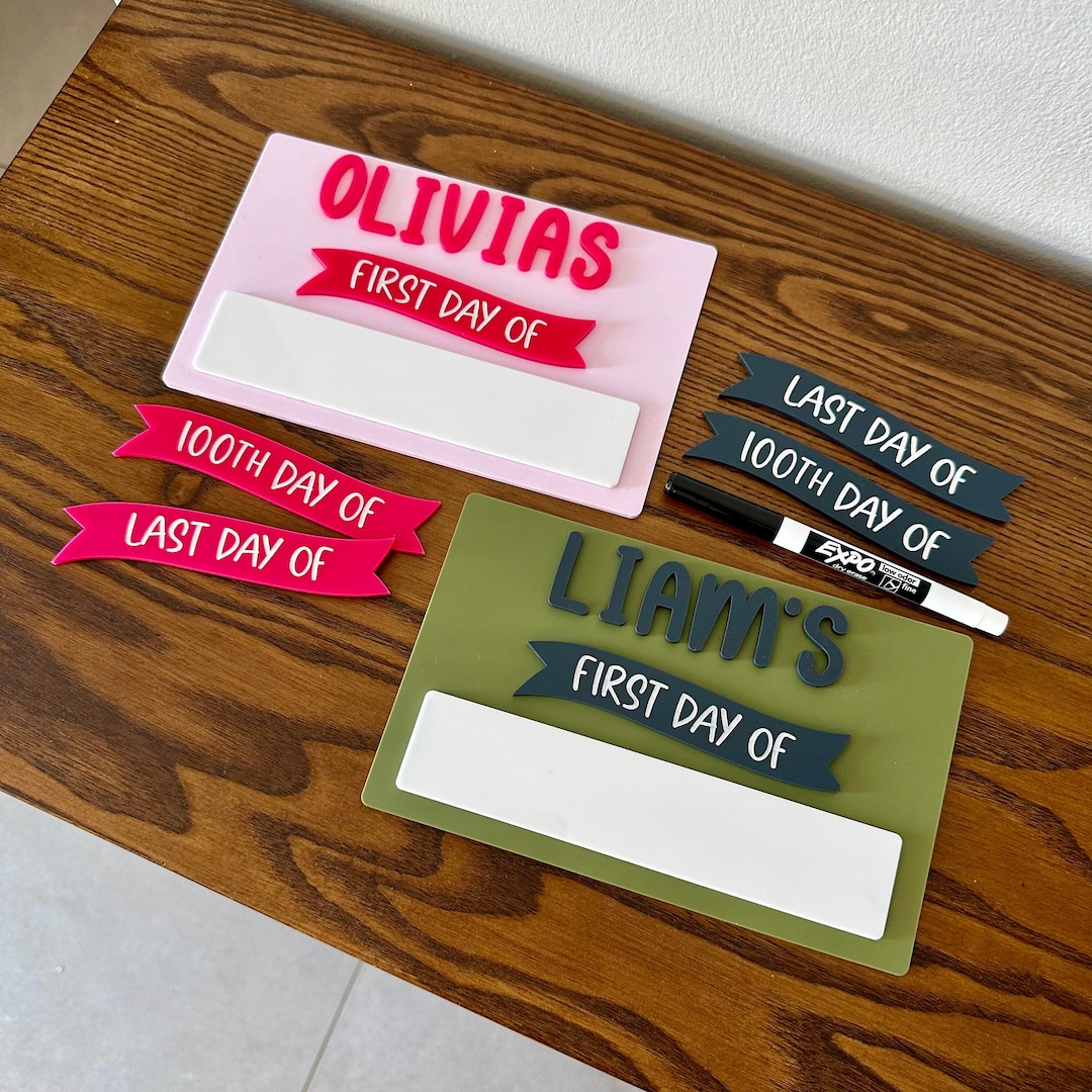 First Day of School Sign Back to School Sign First and Last Day School ...