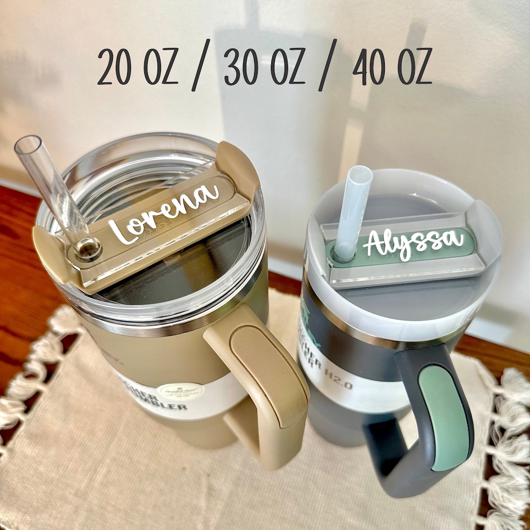 Stanley Name 14oz 20oz 30 Oz 40 Oz, Name Plate, Lid Topper, Acrylic ...