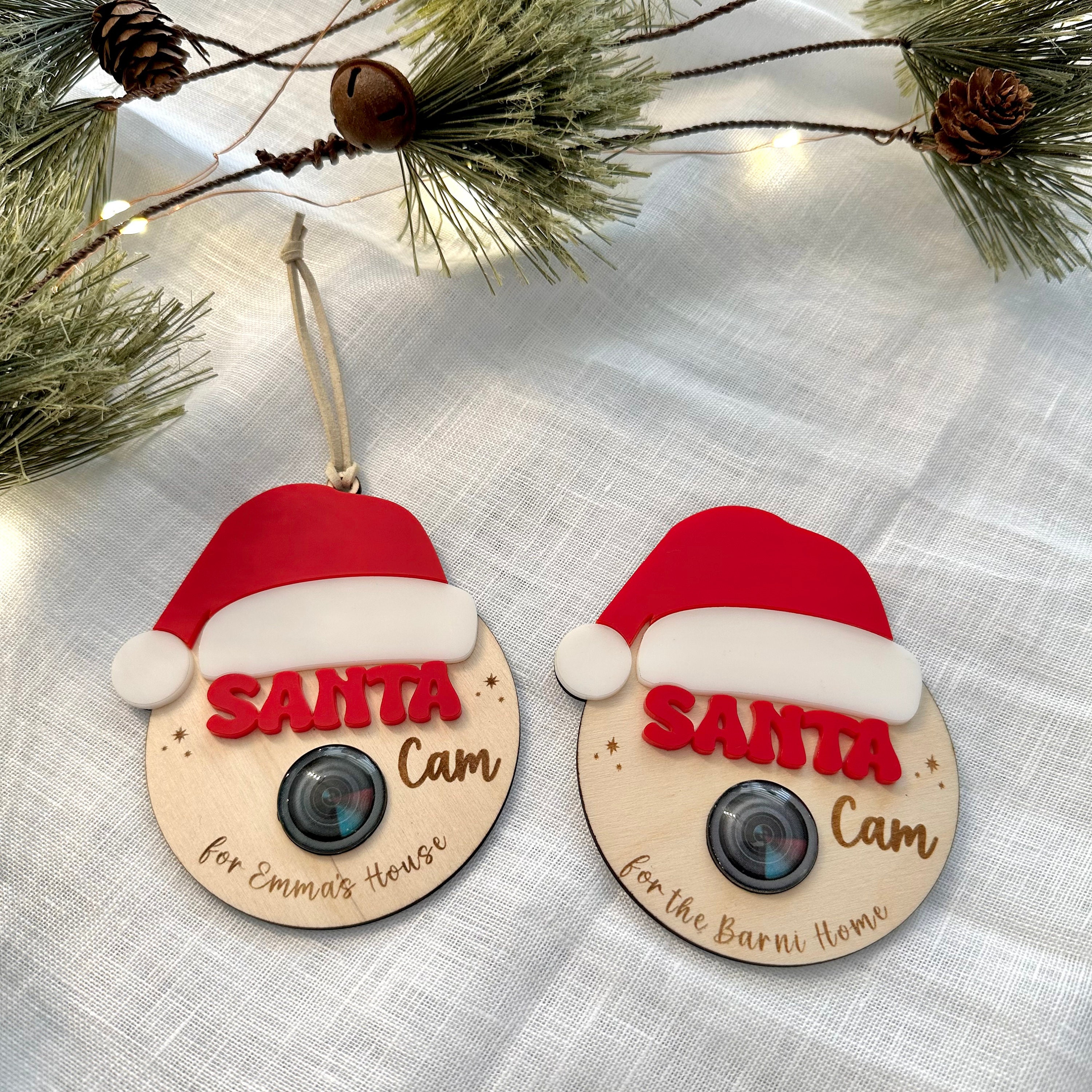 Santa Cam SVG File, Glowforge Laser File, Christmas Ornaments File ...