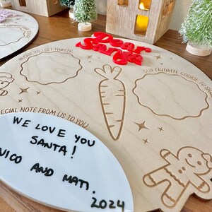Dear Santa Snack Tray, Milk and Cookies Tray, Christmas Eve Tray, Kid’s ...