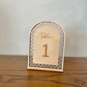 Rattan Bar Menu Sign, Rattan Table Numbers, Boho Wedding, Wedding Wood ...