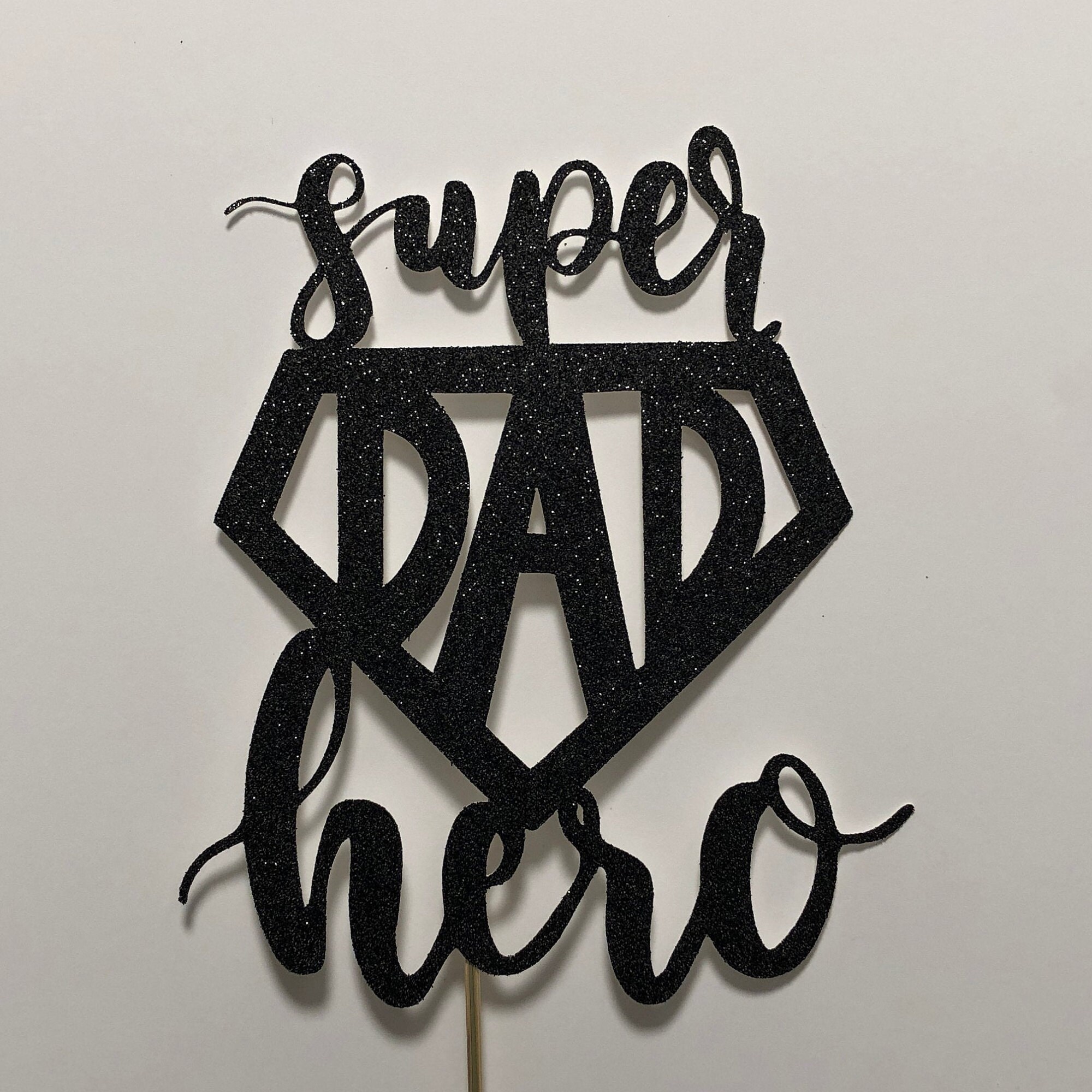 Super Dad Hero Cake Topper or Centerpiece Father's Day | Etsy