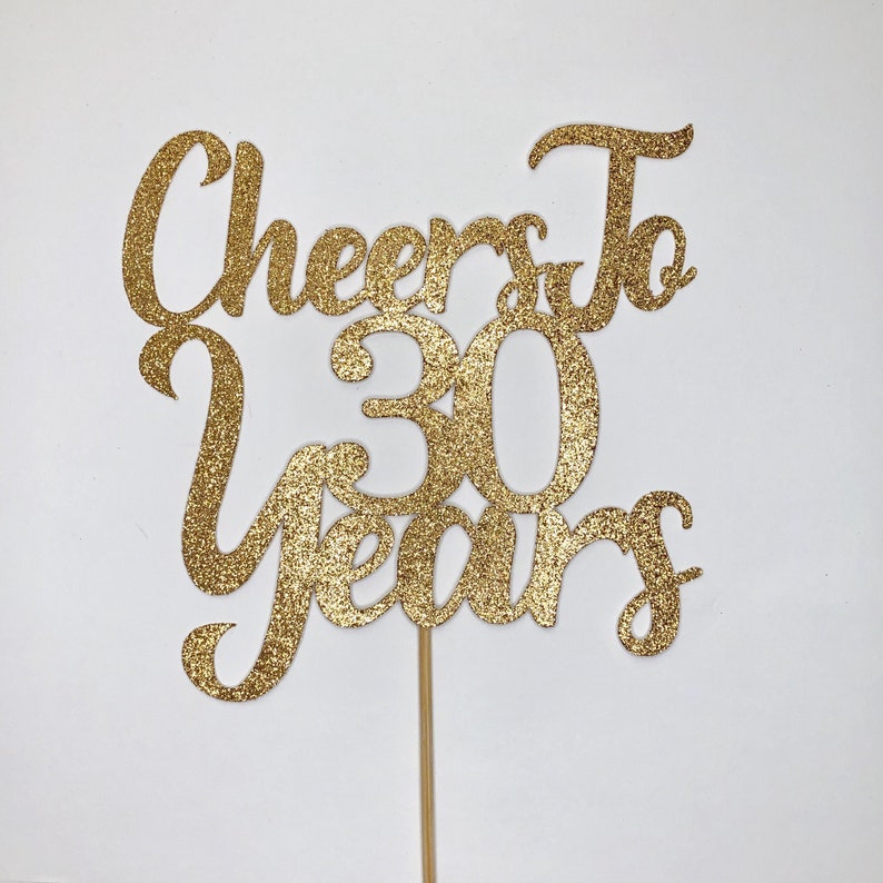 Cheers to 30 Years 30 Years Birthday Party Happy 30 Years | Etsy