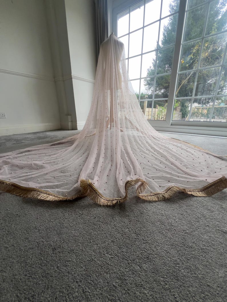 Traditional Pakistani Nikkah / Indian Net Veil / Dupatta / Wedding Veil ...