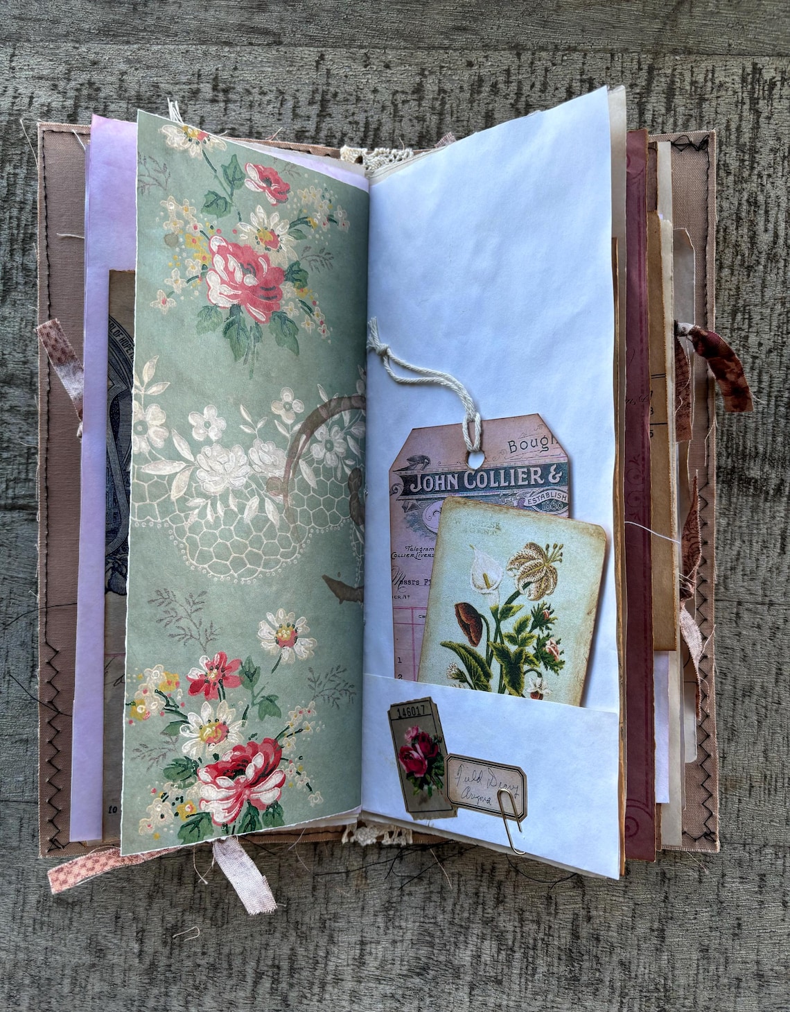 TN Handmade Junk Journal Floral Theme - Etsy