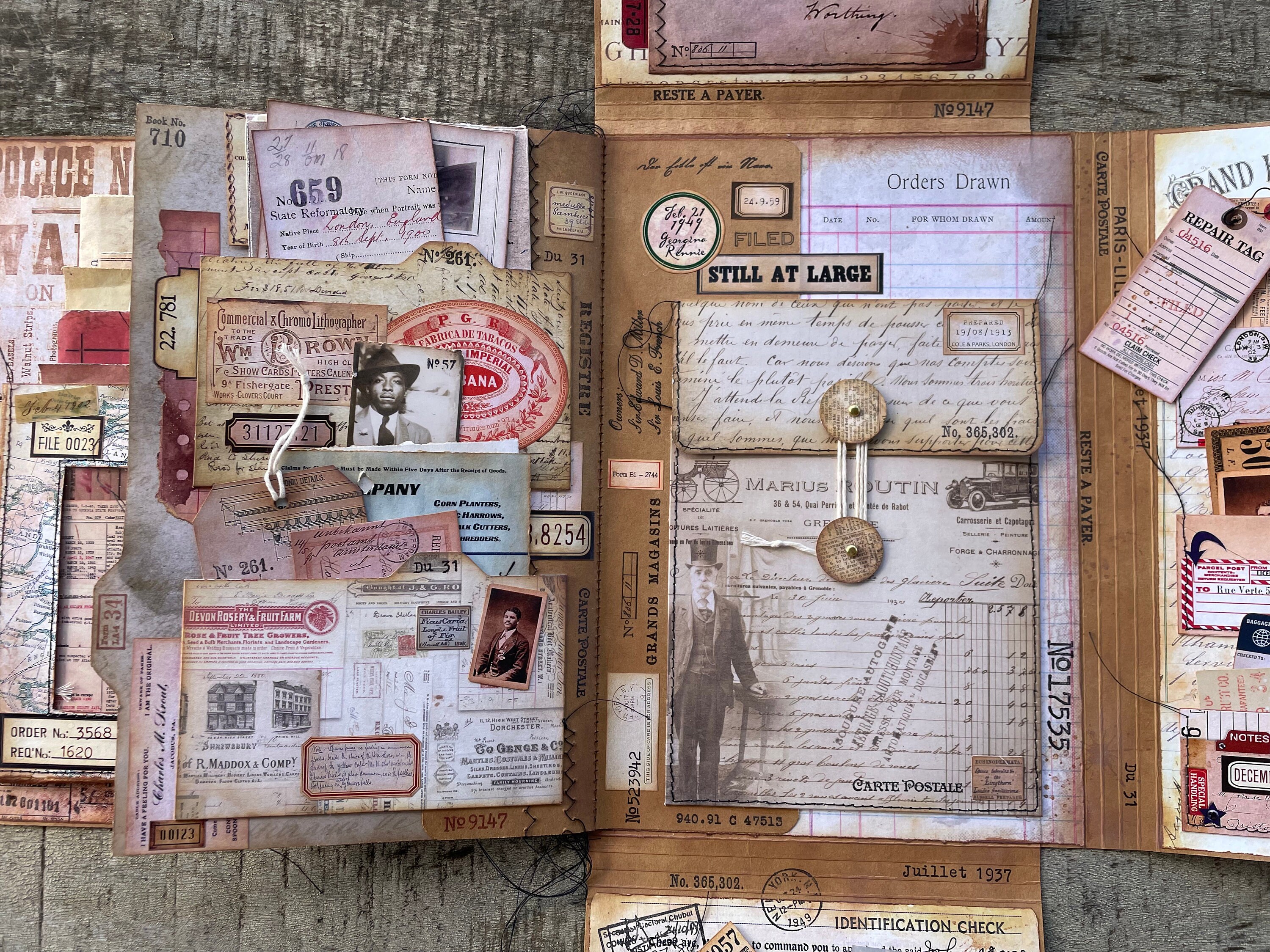 Lapbook / Folio With Criminal / Mug Shot Theme - Etsy