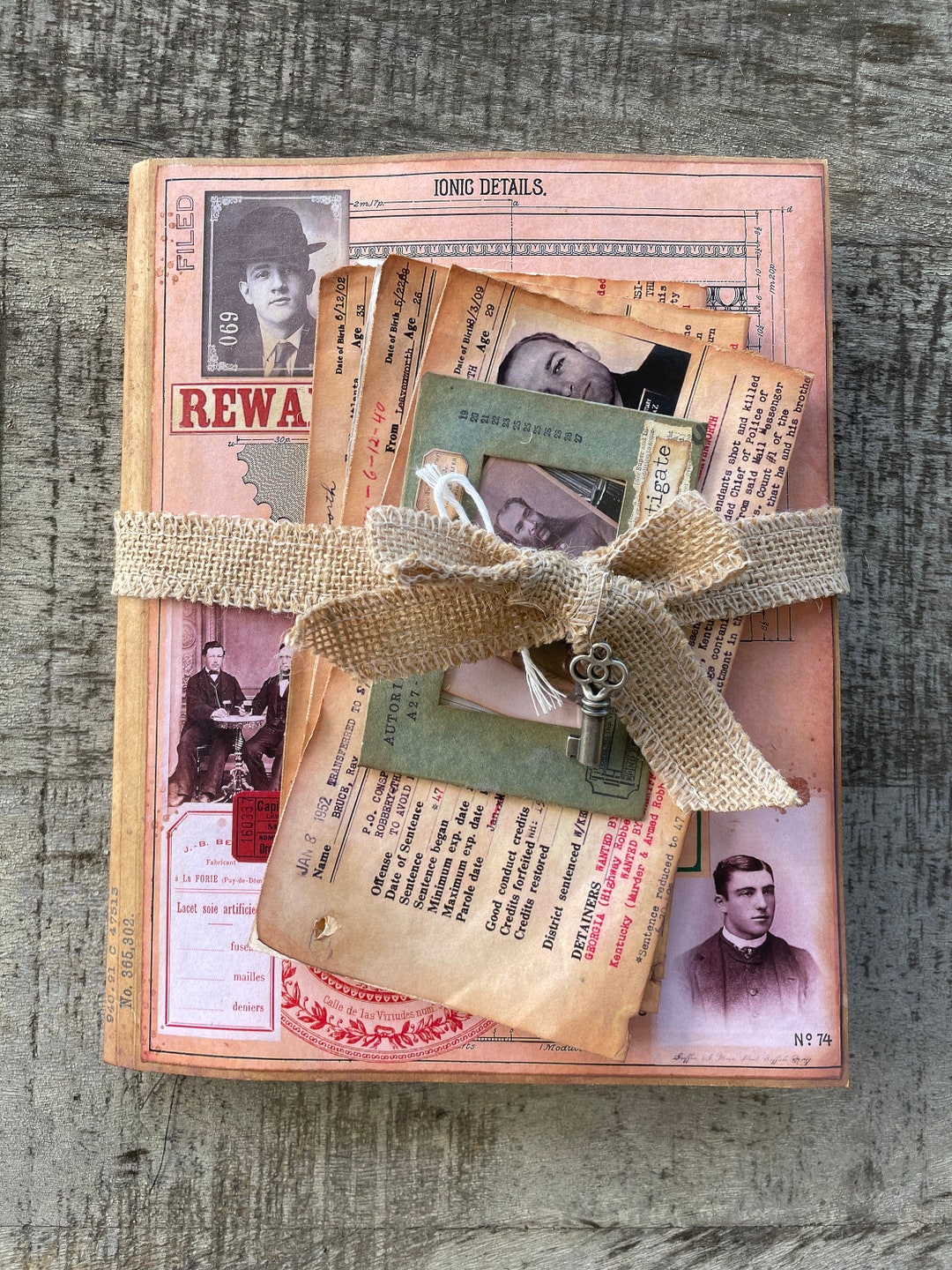 Lapbook / Folio With Criminal / Mug Shot Theme - Etsy