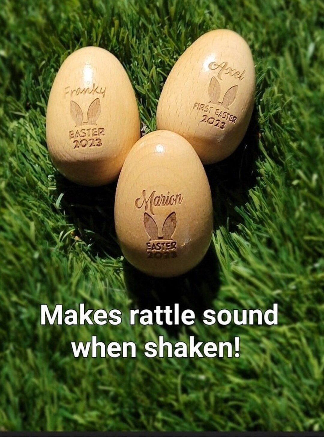 Personalized Wooden Musical Egg /shaker /kids Musical Instrument ...