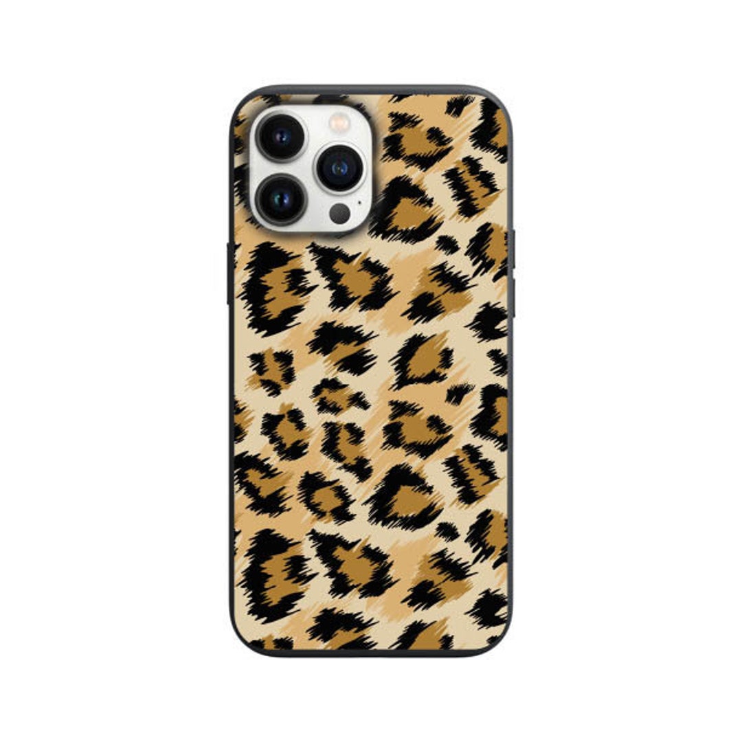Stylized Spotted Leopard Skin Case for iPhone 7 8 X XS XR SE 11 12 13 ...