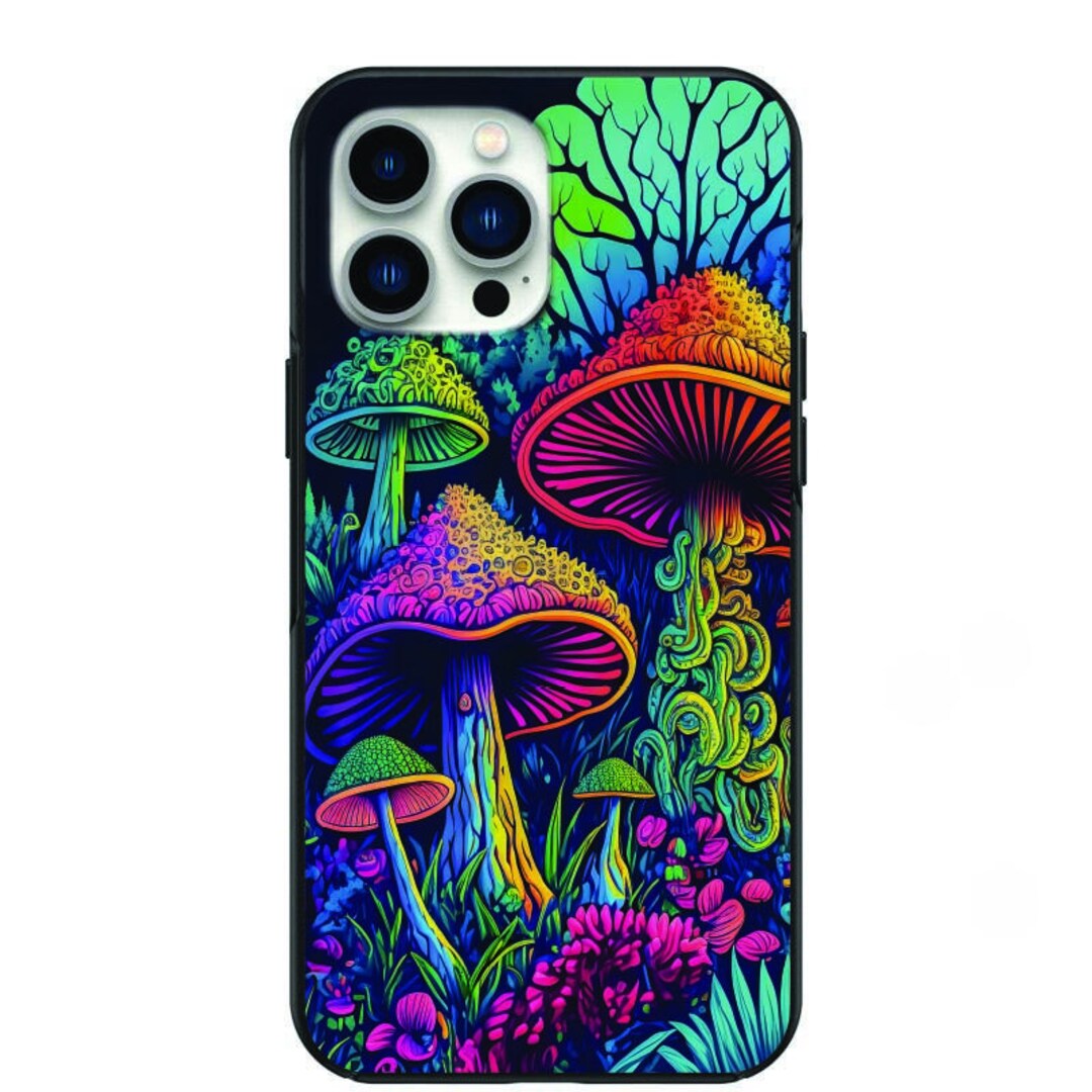 Trippy Underwater Mushrooms Phone Case for iPhone 7 8 X XS XR SE 11 12 ...