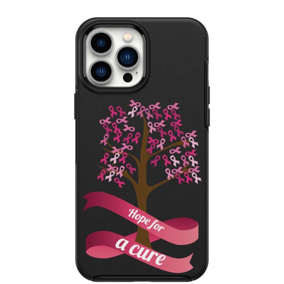 Pink Ribbon Tree Hope for A Cure for Apple iPhone & Samsung Phone ...