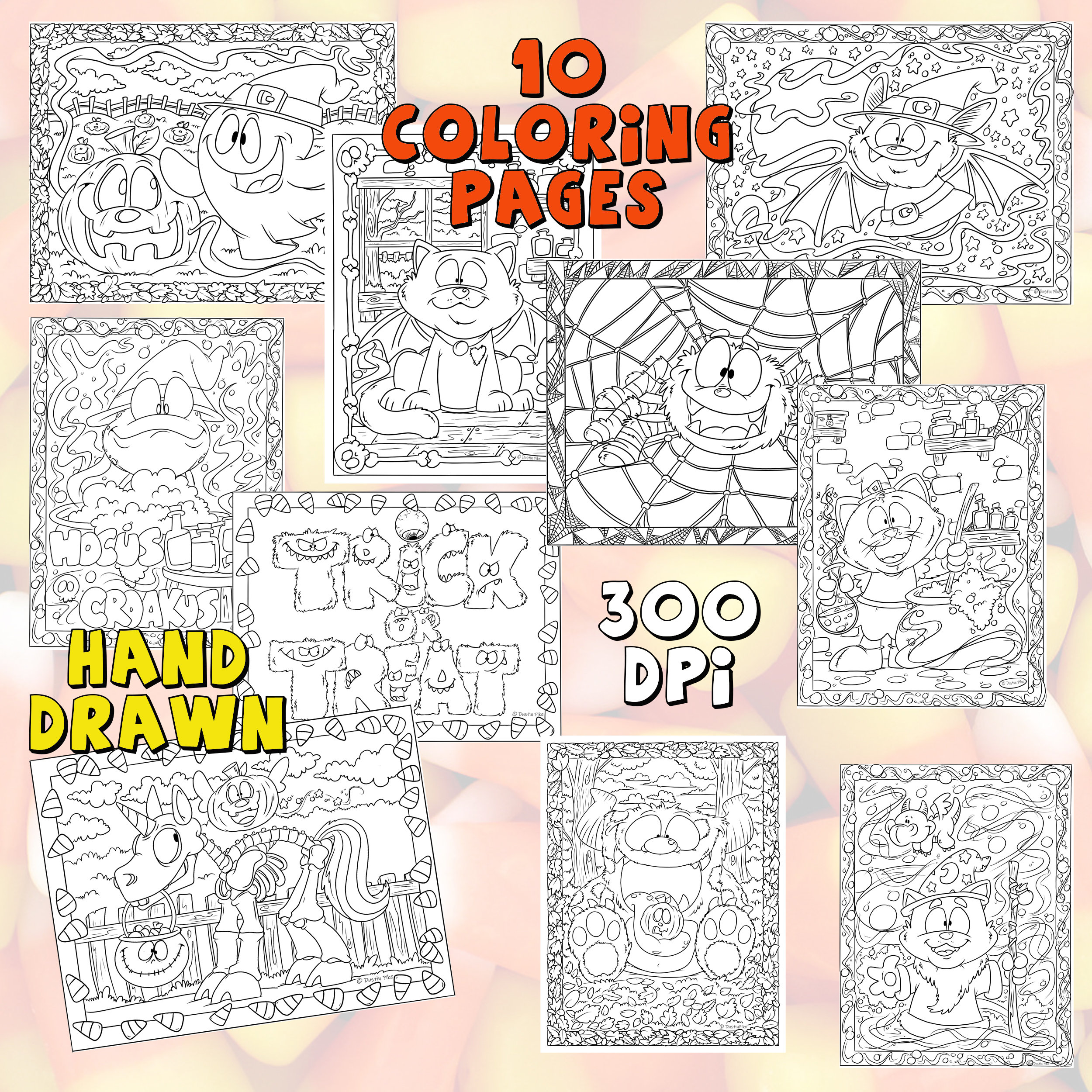 Fun Kids Halloween Coloring Pages – Printable Spooky & Creative Designs ...