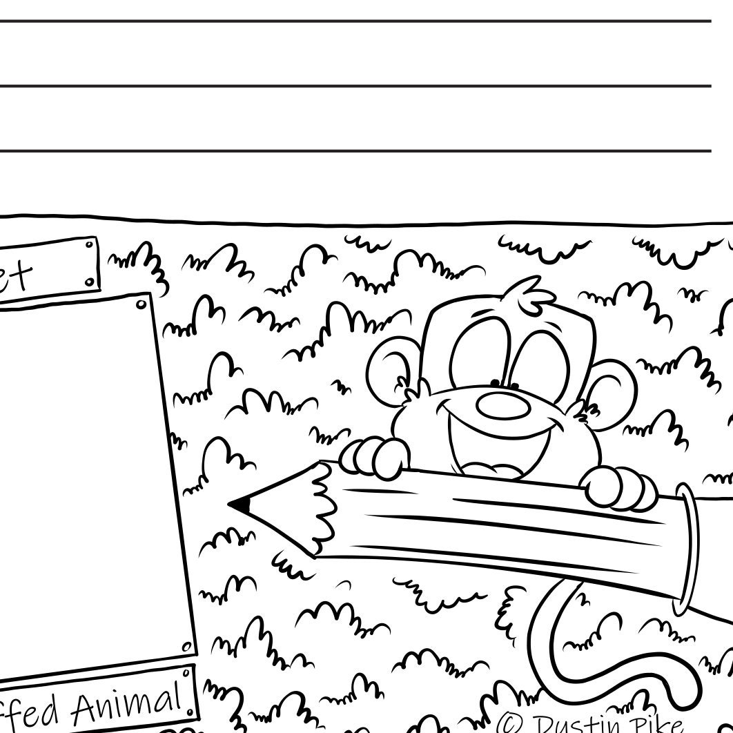 Personalized All About Me Monkey Printable Page for Kids - Fun ...