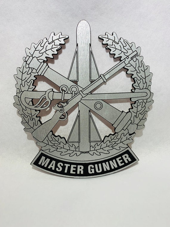 Army Tribute Master Gunner Badge Laser Engraved Laser Cut | Etsy