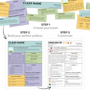 Custom Syllabus Template | Modular Syllabus Creator System | Editable ...