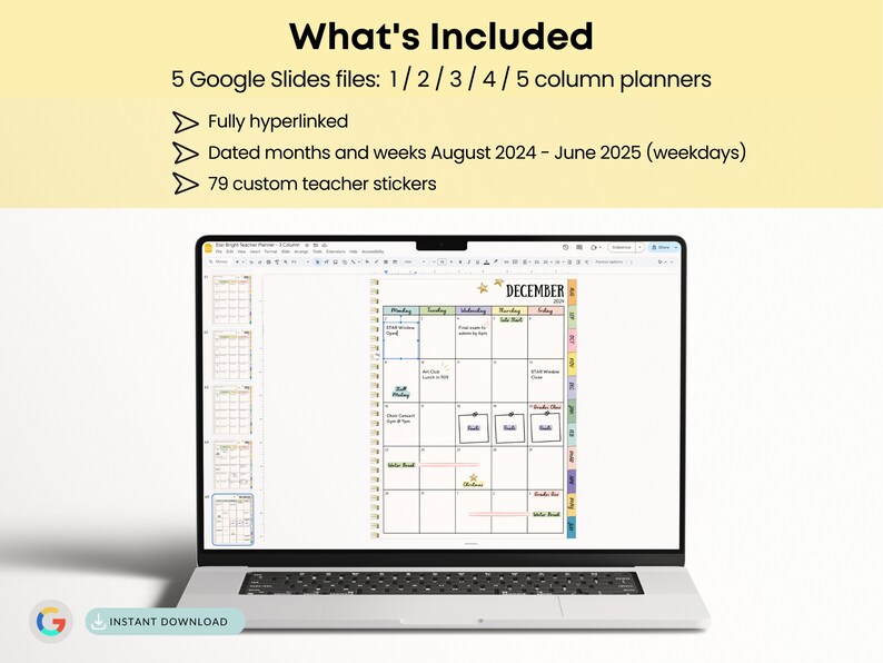 2024-2025 Editable Teacher Planner | Digital and Printable | Google ...