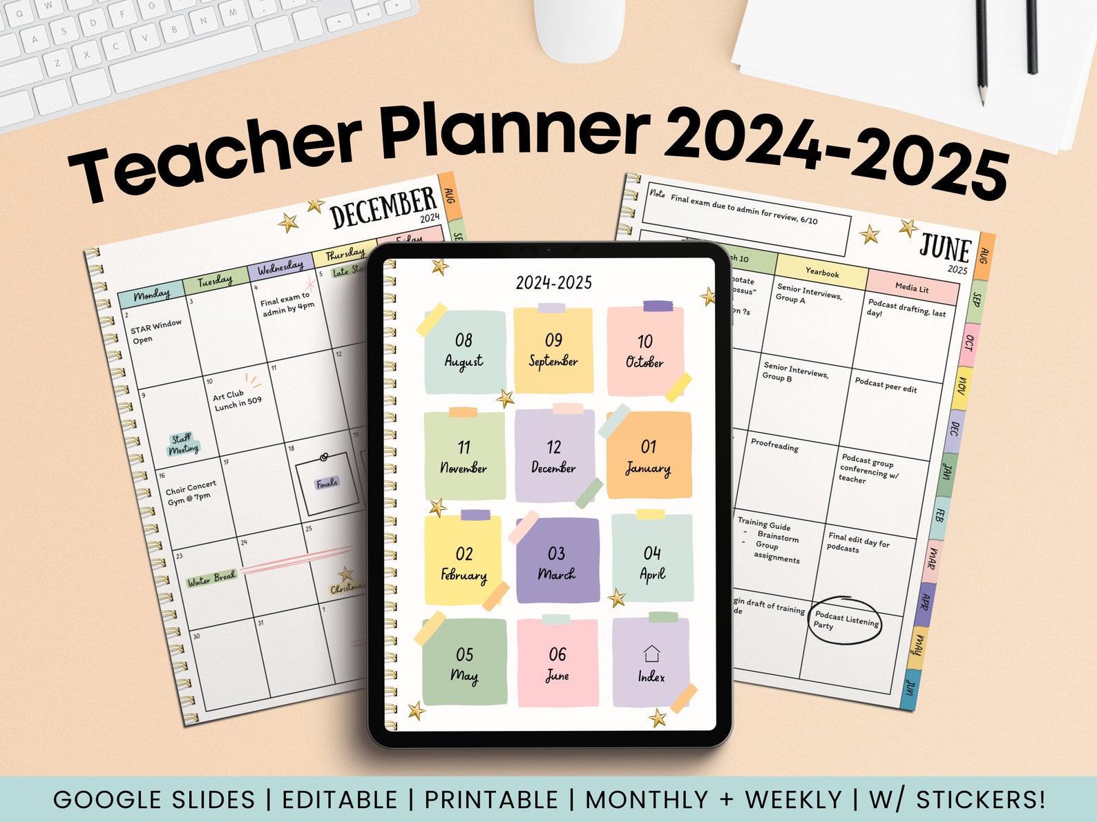 2024-2025 Editable Teacher Planner | Digital and Printable | Google ...