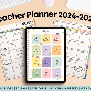 2024-2025 Editable Teacher Planner | Digital and Printable | Google ...