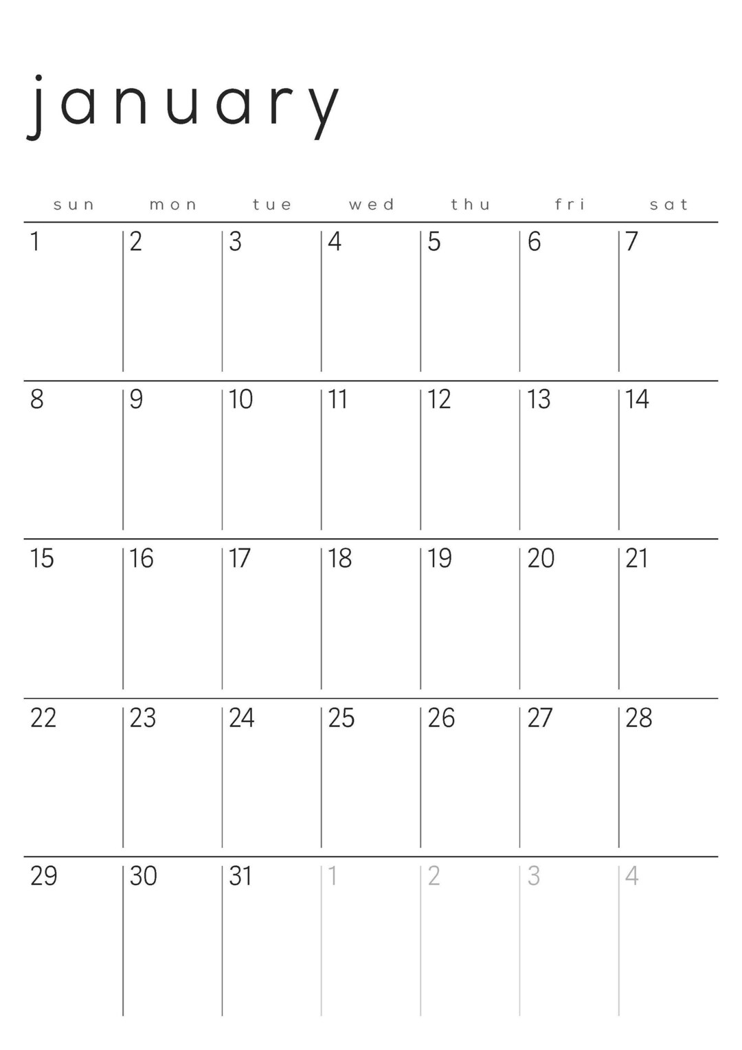 Modern, Elgant, Minimalist, 2023 Calendar. 12x18 Heavy Cardstock ...
