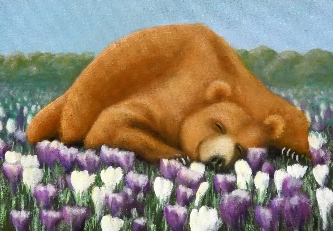 Postcard Package With 10 Bear Motifs bears in Spring 100% Donation to ...